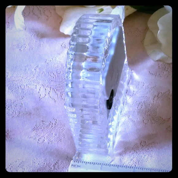 Vintage | Accents | Vintage Small Crystal Desk Clock | Poshmark
